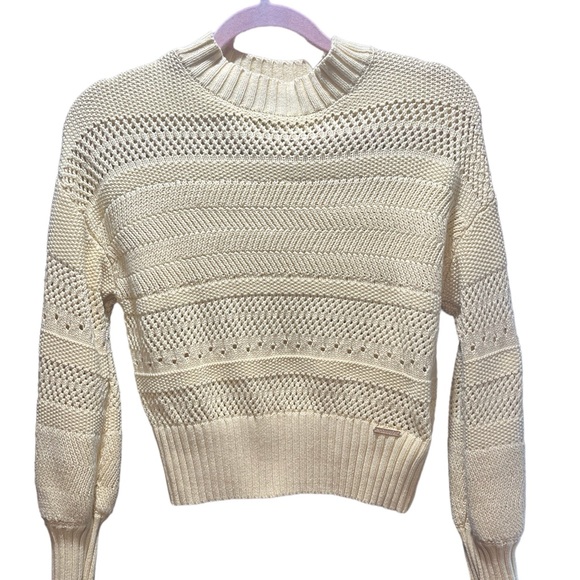 Andrew Marc | Sweaters | Yellow Marc New York Cotton Cropped Sweater Xs ...